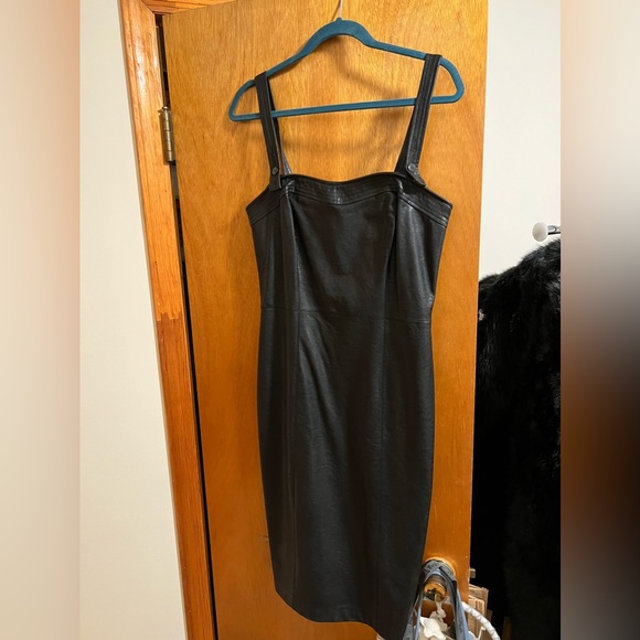 Forest Lily | Dresses | Forest Lily Faux Leather Dress | Poshmark